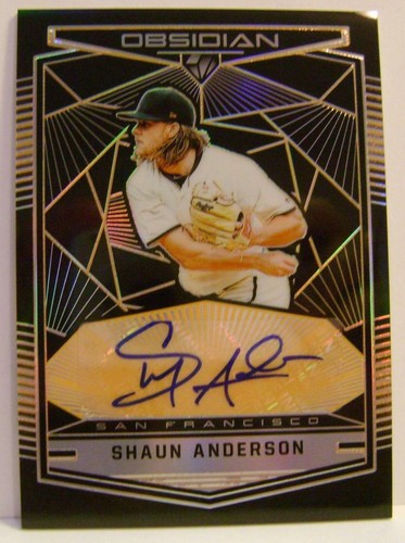 SHAUN ANDERSON /50 AUTO FOTL OBSIDIAN CHRONICLES BASEBALL 2019 | eBay