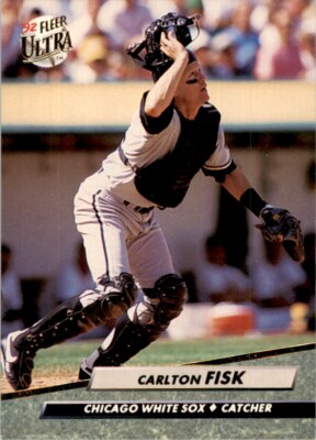 1992 Fleer Ultra Carlton Fisk Chicago White Sox #33 MLB Baseball Card ...