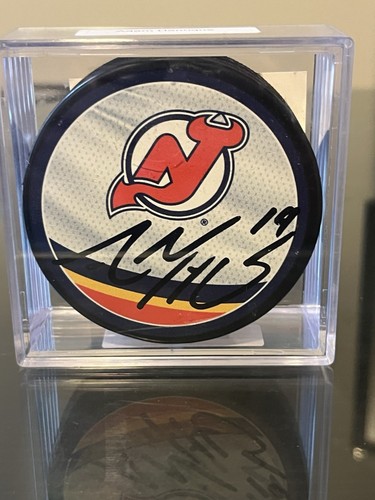 Adam Henrique Signed NHL Souvenir Hockey Puck YourSportsMem Devils Auto ...