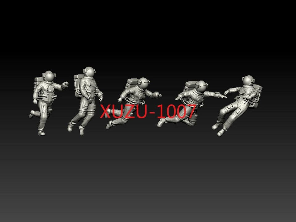 3D Printed 1/48/72 Scale Modern Astronaut 10pcs Person Resin Militarily ...
