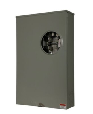 Eaton 320 Amp SINGLE PHASE/DUAL LUG Meter Socket 4 Jaw Bypass OH/UG ...