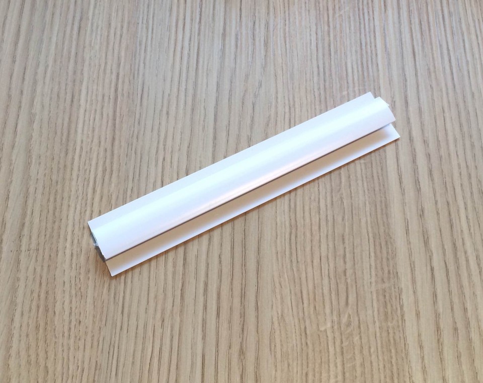 White 5mm Joining Bar Trim For Bathroom Wall Cladding Kitchen PVC ...