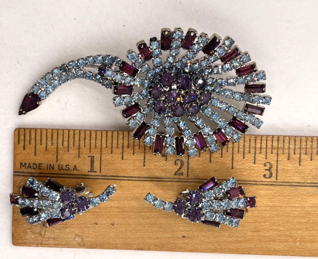 FABULOUS EXTREMELY RARE HOBE SET EARRINGS BROOCH GORG… - Gem