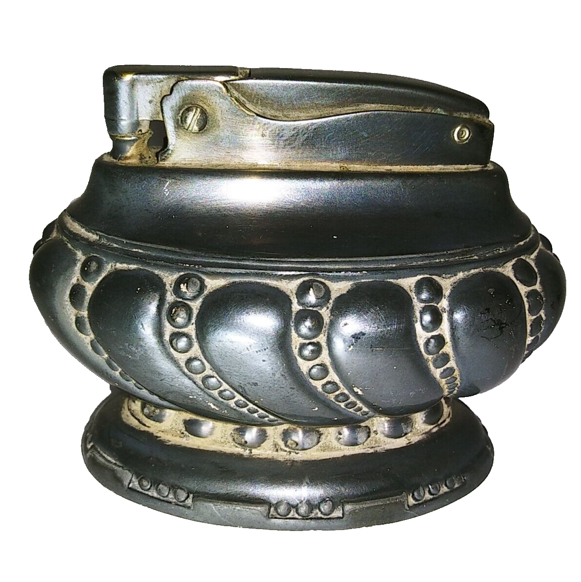 Ronson Lighters Table Top Vintage Ronson Ceramic Lighter White