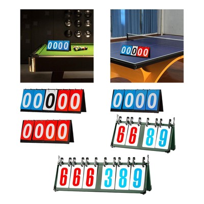 Tabletop Scoreboard 4/5/6 Digit Multifunctional Score Flipper for ...
