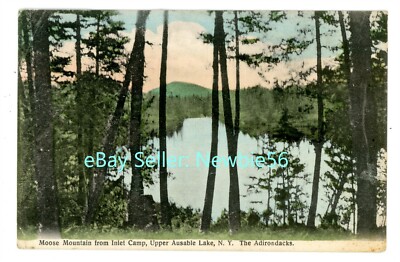 Upper Ausable Lake NY - MOOSE MOUNTAIN FROM INLET CAMP - Postcard ...
