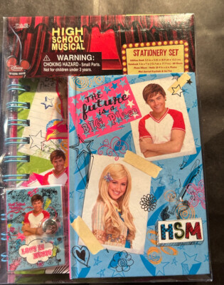 HIGH SCHOOL MUSICAL STATIONERY SET 5 PIECE SET NEW NEVER OPENED DISNEY ...