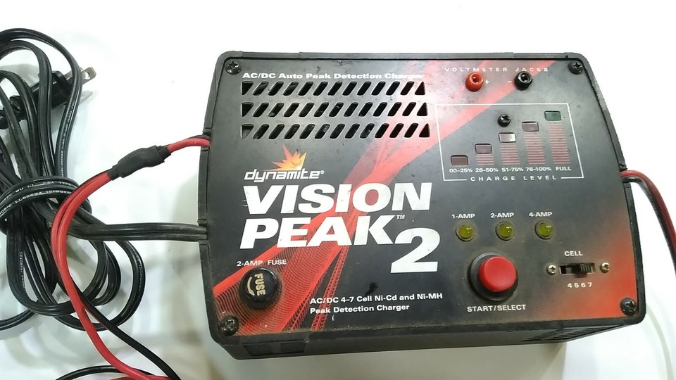 DYNAMITE VISION PEAK 2 BATTERY CHARGER, AUTO PEAK DETECTION CHARGER | eBay