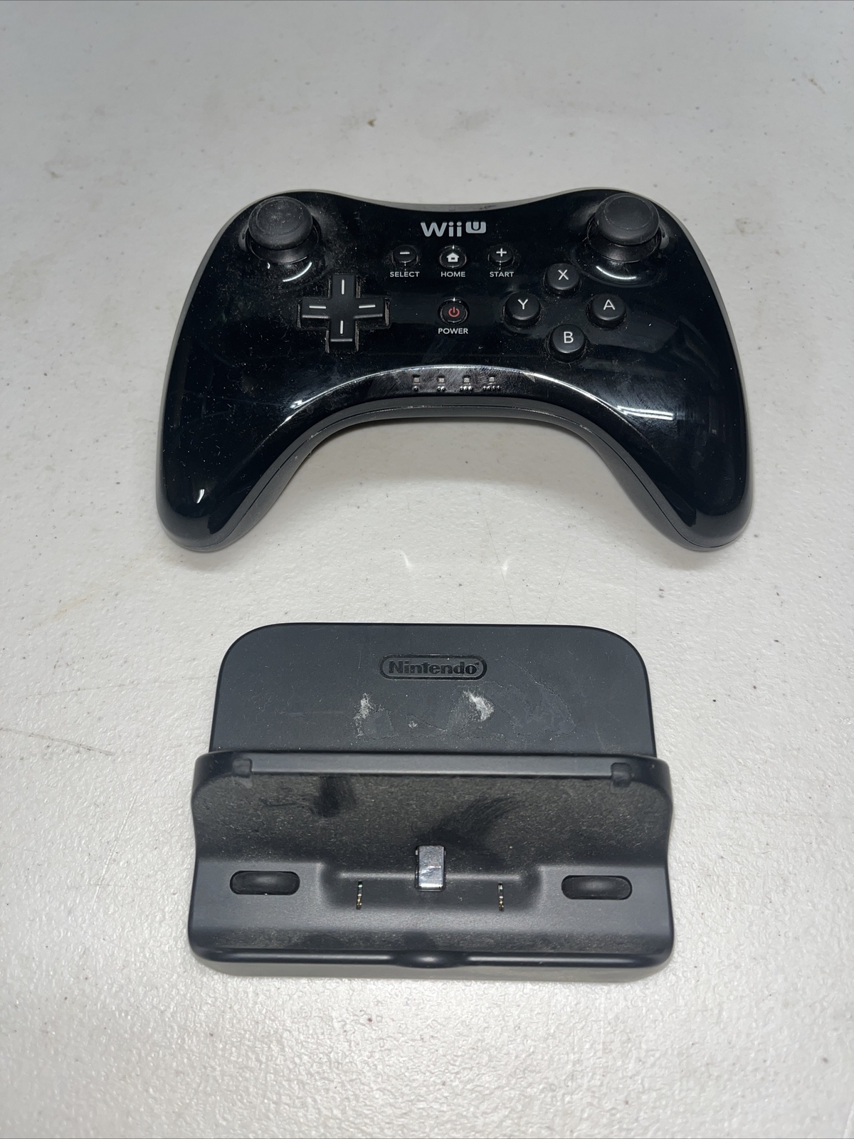 OEM Nintendo Wii U WIRELESS PRO CONTROLLER WUP-005, WUP-014 Black not ...