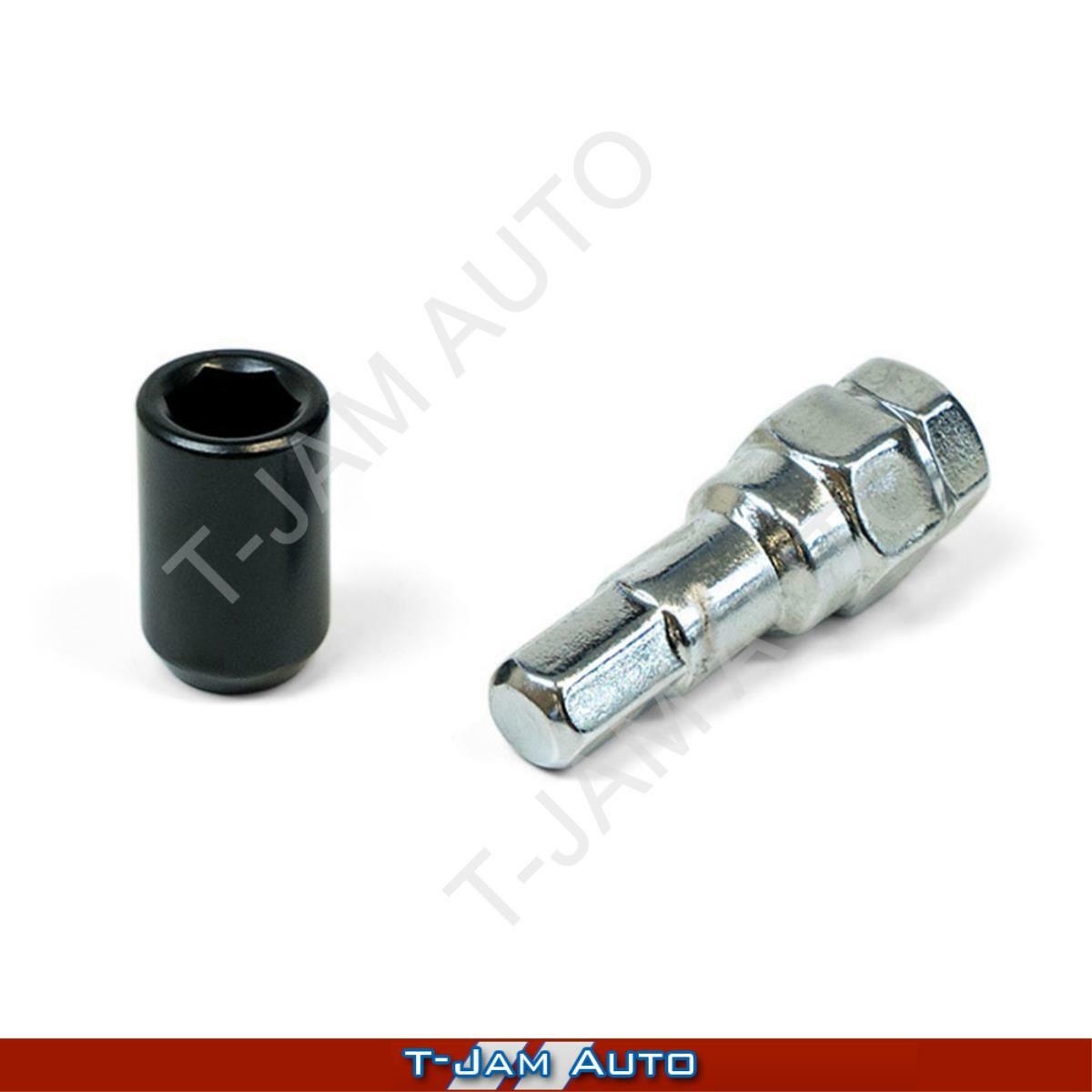 SAAS Wheel Nuts Acorn Hex Pin Lock 20 x 12mm x 1.25 Black 33mm | eBay