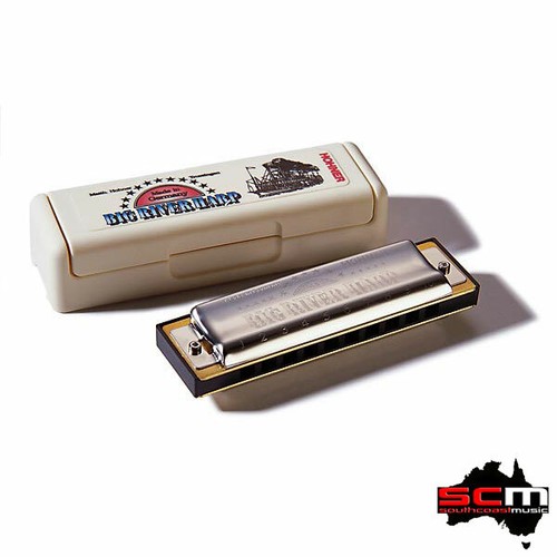 Hohner Big River Harp 10 Hole Diatonic Harmonica Key of B (B major) 590 ...
