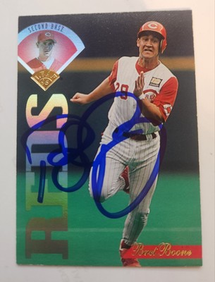 Bret Boone Autograph Signed 1995 Leaf Cincinnati Reds | eBay