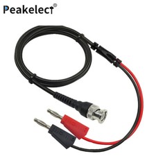 BNC Male Plug to Dual Alligator Clip Oscilloscope Test Probe Lead Cable ...