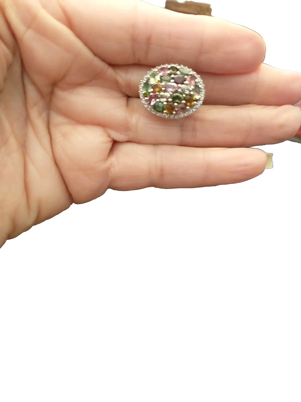 Chuck Clemency Gem Treasures Multi Tourmaline Sterling Ring, SZ 7 | eBay