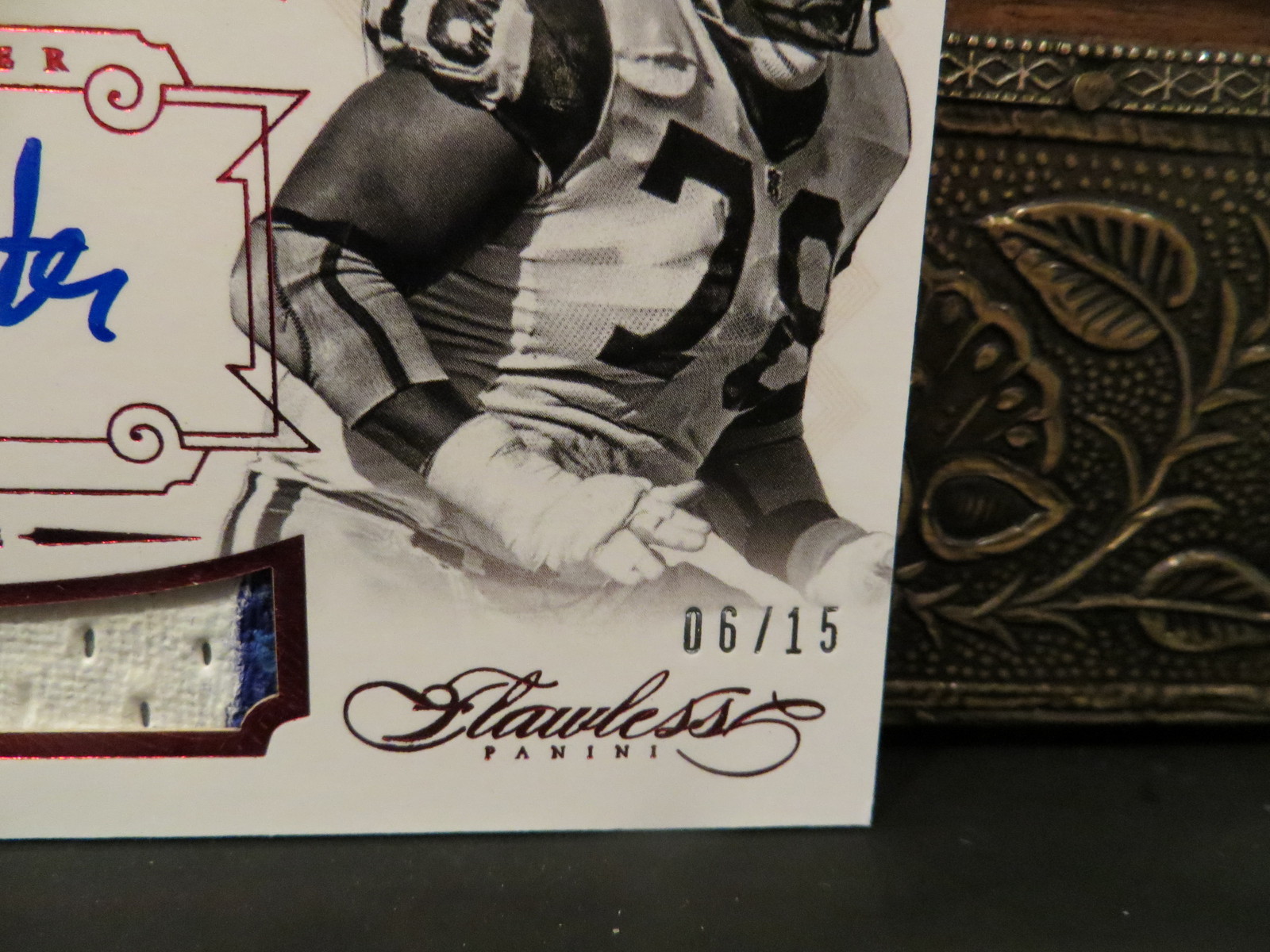 Panini Flawless Ruby Autograph Jersey Greats Rams Auto Jackie Slater 06 ...