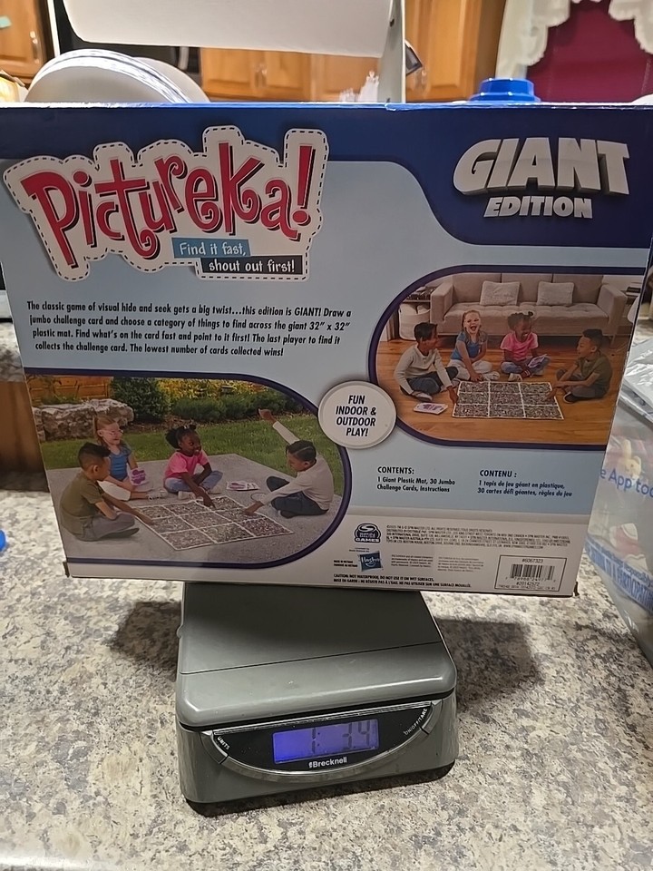 Pictureka Giant Board Game - Fun Family Game with Big Mat & Cards for ...