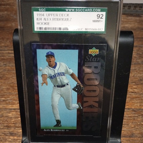 1994 Upper Deck Alex Rodriguez ROOKIE CARD RC #24 SGC 92 MINT SEATTLE ...