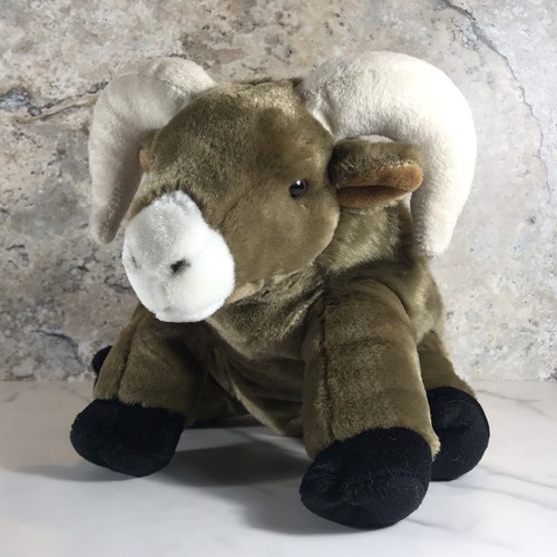 WILD REPUBLIC BROWN & WHITE BIG HORN SHEEP RAM STUFFED ANIMAL PLUSH | eBay