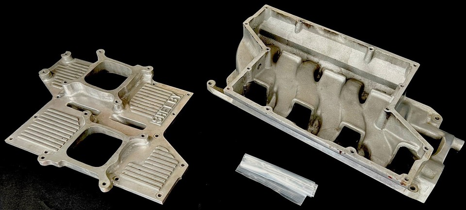 ORIGINAL SHELBY LETTERED 289 302 CROSS RAM ALUMINUM INTAKE MANIFOLD | eBay