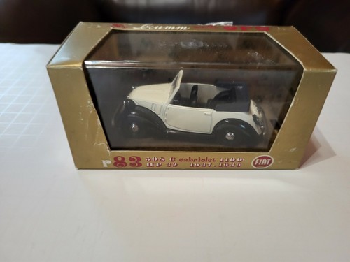 Brum R83 50S C Cabriolet 1100 HP 32 1937-1939 Fiat Die Cast 1:43 Scale ...