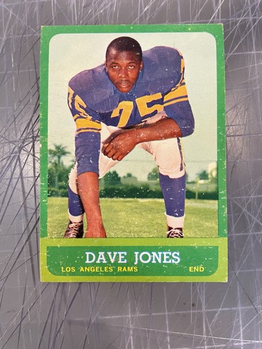 1963 TOPPS #44 DAVE DEACON JONES LOS ANGELES RAMS ROOKIE FOOTBALL CARD ...