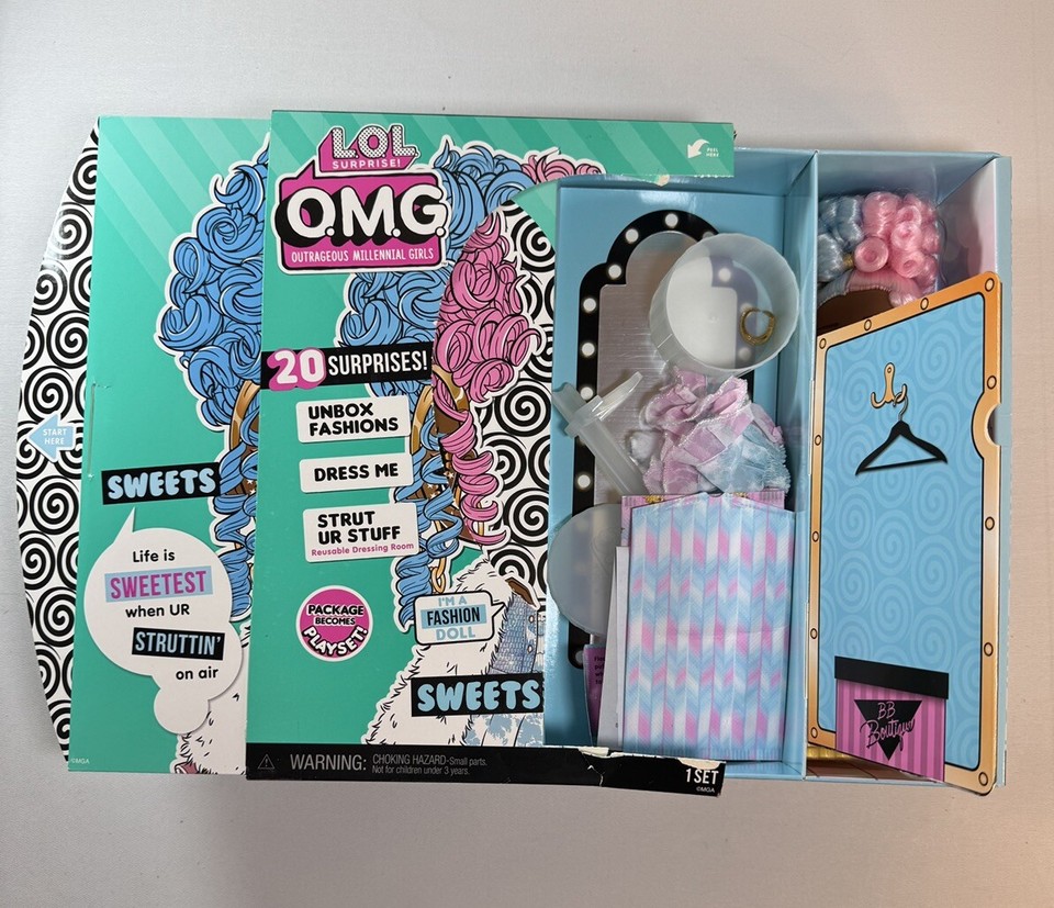Lol Surprise Omg Sweets Fashion Doll 10” Open Box 2021 Dress Up Sweets ...