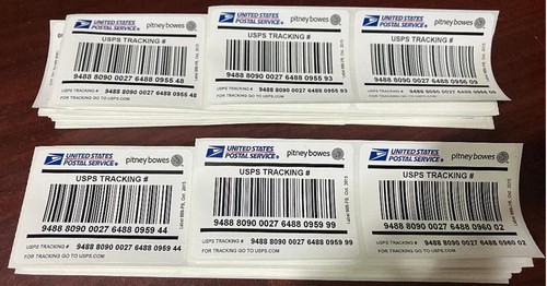 200 Pitney Bowes Label 888 Tracking Number stickers for USPS packages ...