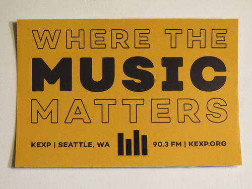 STICKER ~ Radio Station 90.3 FM ~ KEXP - Where the Music Matters ...