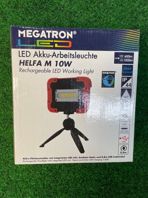 Megatron Helfa M Akku-LED-Arbeitsleuchte 10W 600lm Neutral-Weiß MT69052 online kaufen | eBay