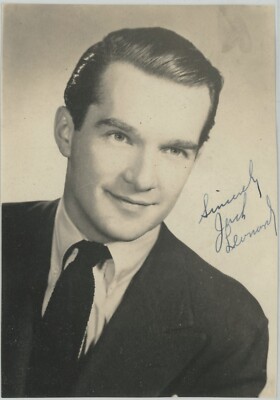 Vintage Jack Leonard Signed Photo | eBay