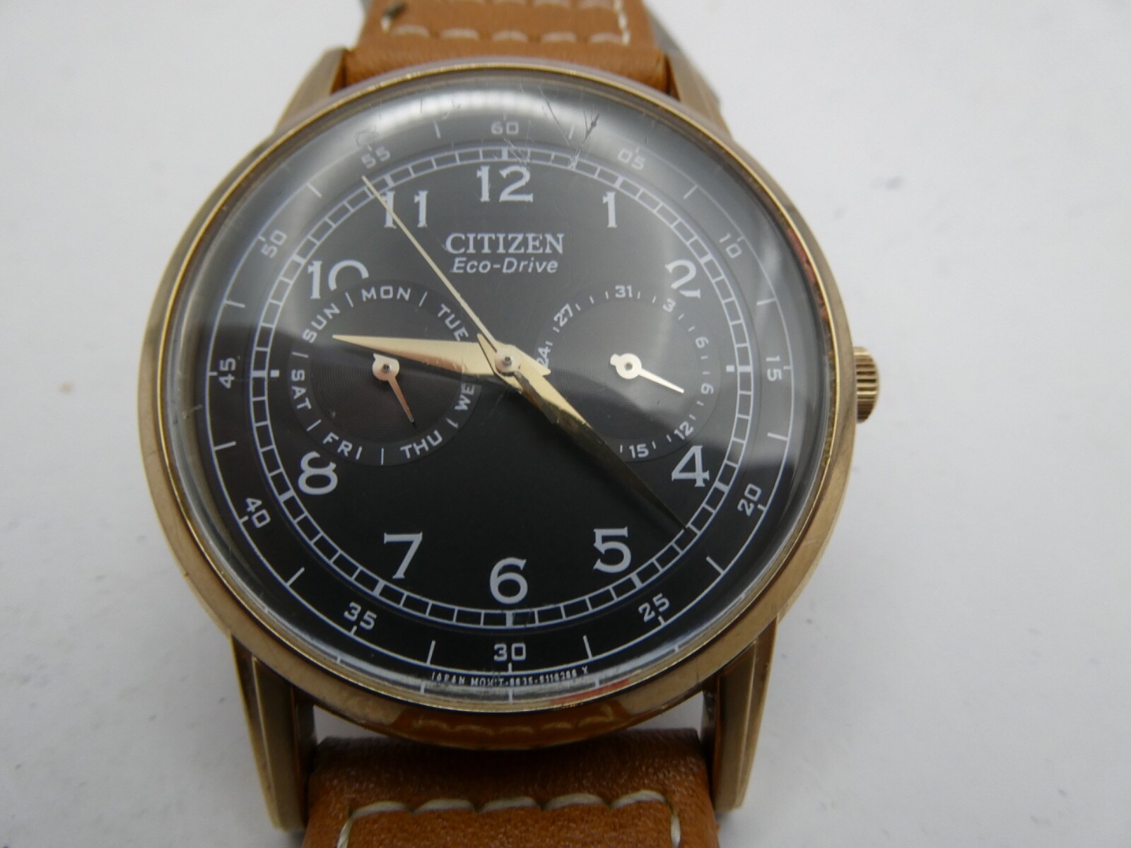 CITIZEN ECO DRIVE 8635-S079764 MENS Leather Band for sale online | eBay