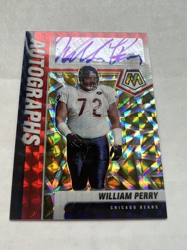 2021 Mosaic William Perry Red Yellow Mosaic Prizm Auto Autograph #A-WP ...