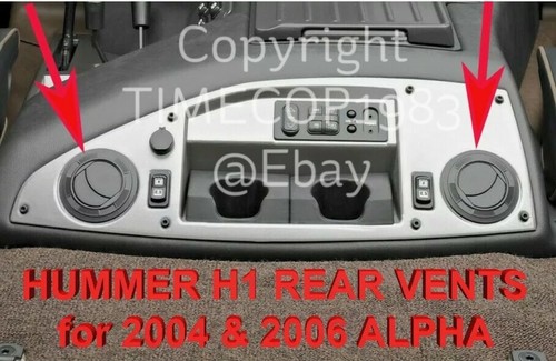HUMMER H1 Alpha 2006 AIR VENTS (2) Pair HEATER A/C OEM interior rear ...