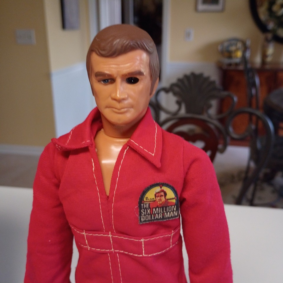 1ST/ED 1976 SIX MILLION DOLLAR MAN WITH LIFTING MOTOR KENNER BIONIC MAN ...