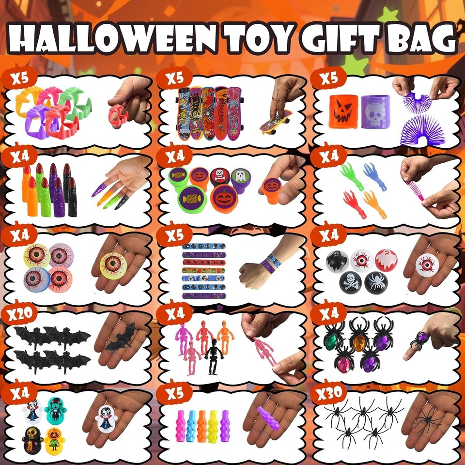 600Pcs Halloween Party Favors for Kids, Toys Bulk Fidgets for... | eBay