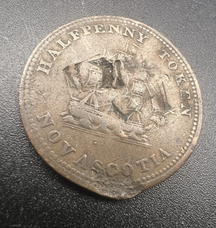 1815 Nova Scotia Half Penny Token Commercial Change | eBay