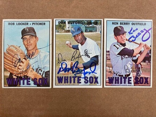 Chicago White Sox Autographed 1967 Topps Card Lot(3) with COA | eBay