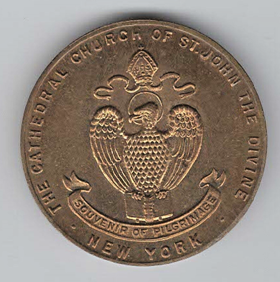 Cathedral Church of St. John The Divine New York Souvenir Token / Coin ...