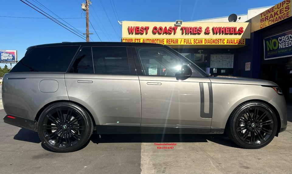 22” inch Range Rover 2023 Style Rims Gloss Black Wheels HSE Land Rover ...