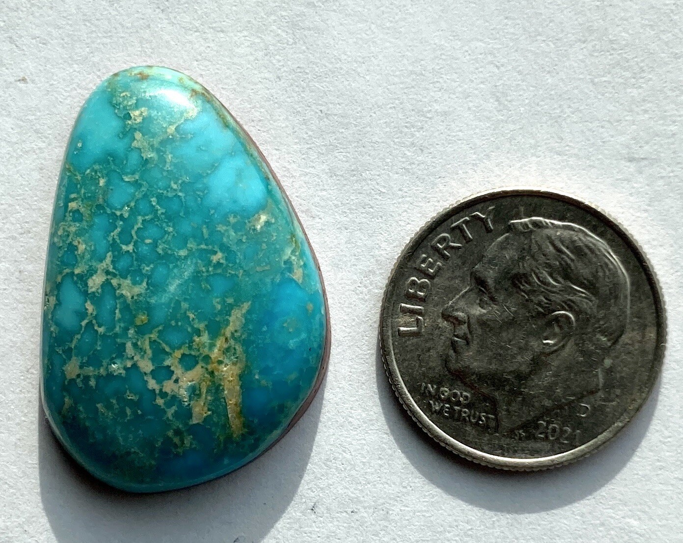 ARIZONA KINGMAN TURQUOISE CABOCHON 21 CARATS KT259 | eBay