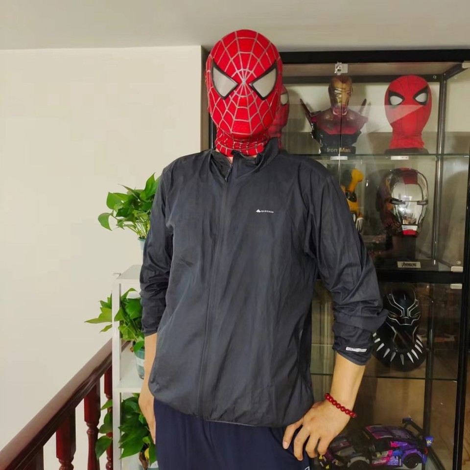 Handmade 1:1 Spiderman Tobey Maguire Hood Mask 3D Headwear Adult ...