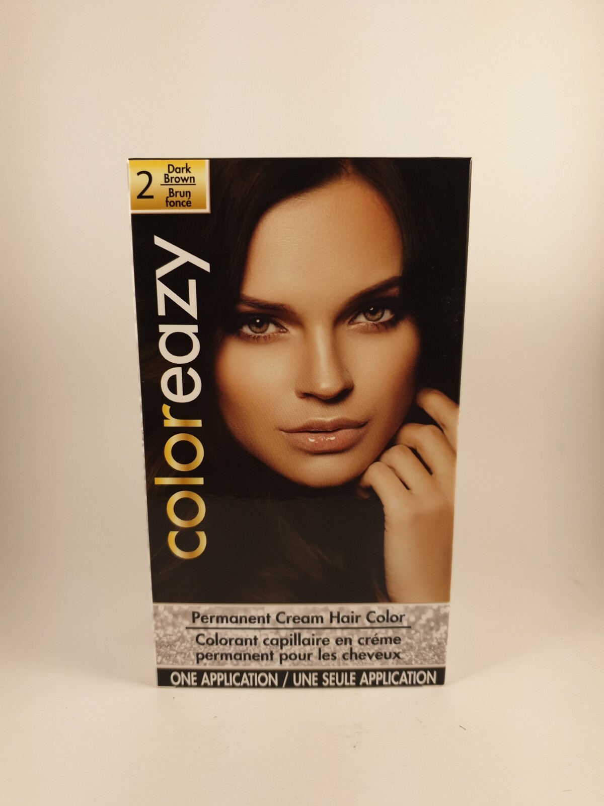 Coloreazy Permanent Cream Hair Color One Application #2 Dark Brown New ...