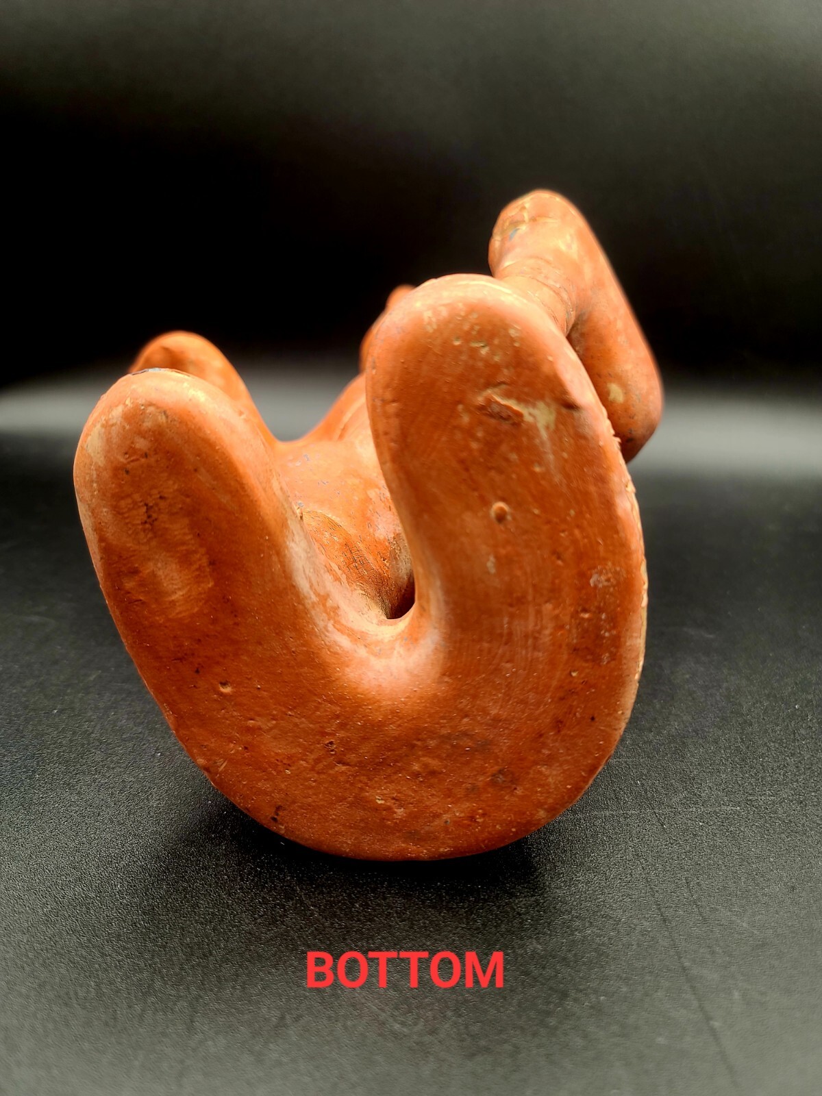 Vintage Terracotta Mexican Pottery Mayan Clay Figure Man Walking Stick ...