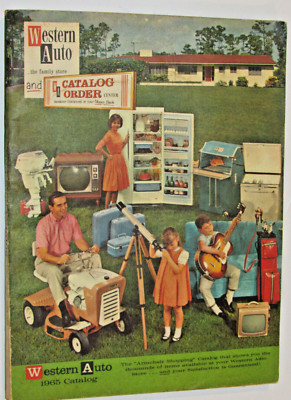 VTG 1965 WESTERN AUTO CATALOG! MOWERS/FISHING/BIKES/APPLIANCES/TV ...