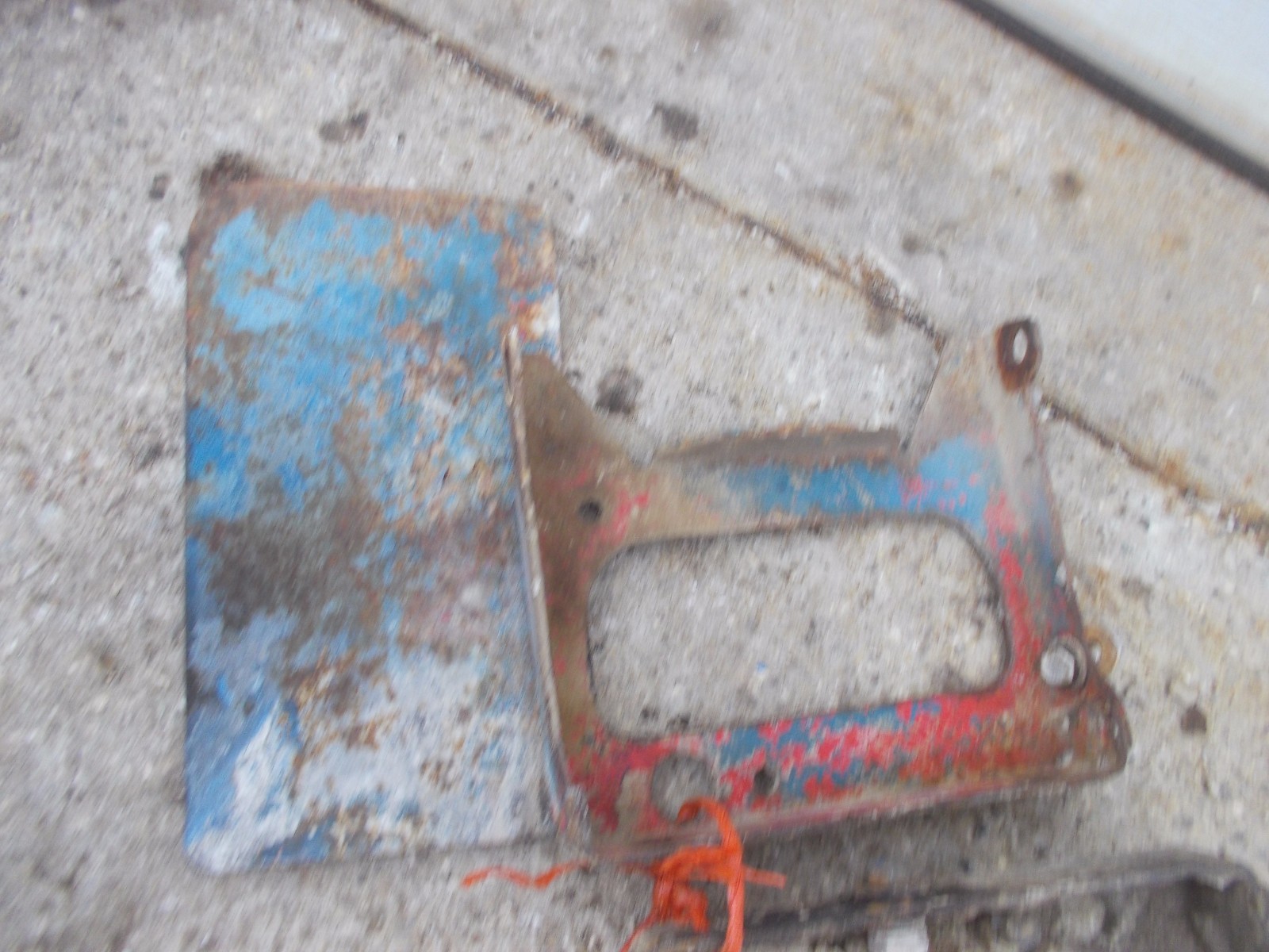 Ford 861 tractor gas tank front & rear set mounting mount brace bracket ...