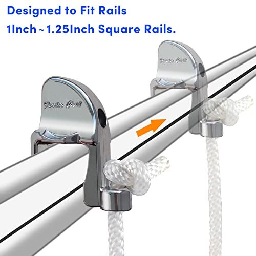 Boat Fender Clipsadjustable Pontoon Boat Square Rail Fender Clips/cleat ...