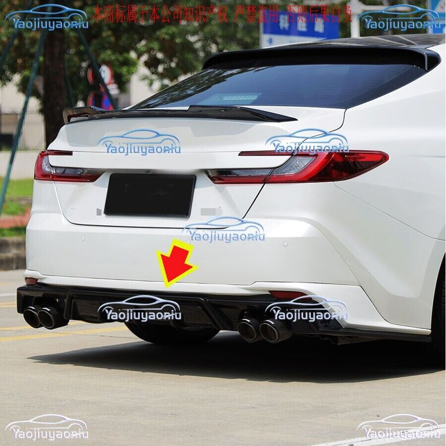 For Toyota Camry 2025-2026 SE/XSE Glossy Black Rear Bumper Diffuser Lip ...