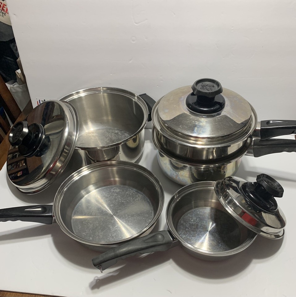 Lustre Craft 5-ply Multi-Core 8pc Stainless Steel Cookware Set USA | eBay