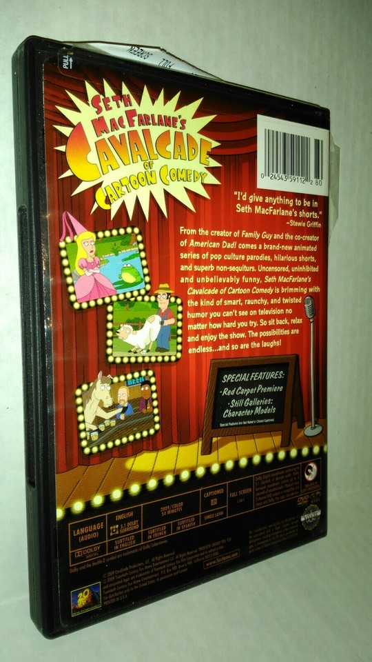 Seth MacFarlane's Cavalcade of Cartoon Comedy (DVD) Uncensored ...
