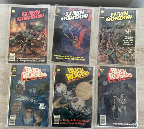 WHITMAN COMIC BOOK LOT OF 6 BUCK ROGERS IN THE 25TH CENTURY & FLASH ...